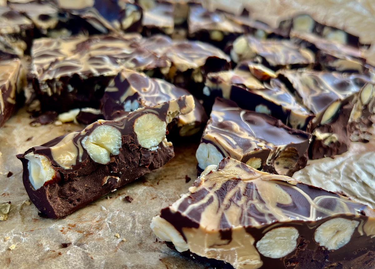 Coffee & Hazelnut Dark Chocolate Slab – Refill Nation